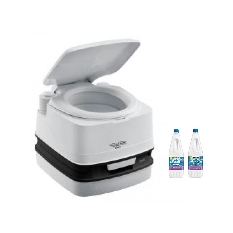 Thetford Porta Potti 145 Grau - Toilette inkl. 2x Thetford Aqua Kem B ...